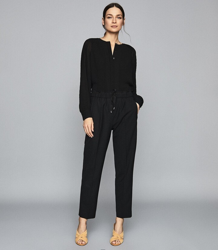Reiss Perry - Formal Joggers in Black - ShopStyle Activewear Trousers