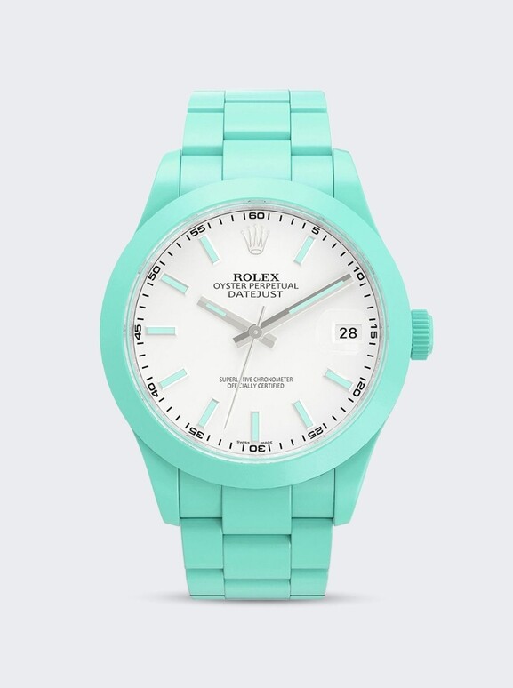 PRIVATE LABEL LONDON Rolex Datejust Smooth Ceramic Ccoated White Dial ...