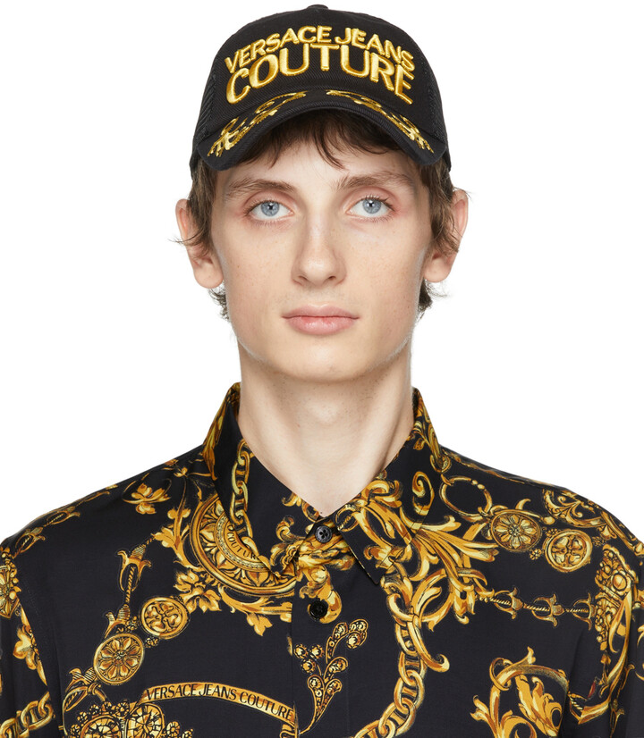 Versace Jeans Couture Black Regalia Baroque Baseball Cap - ShopStyle Hats