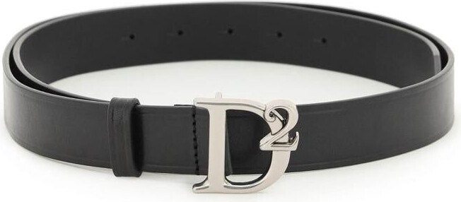 DSQUARED2 leather belt with d2 buckle - ShopStyle