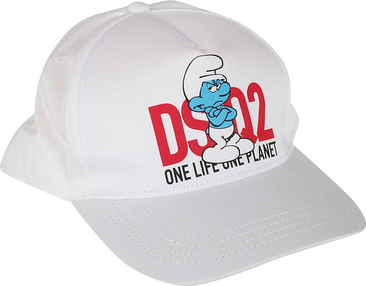 DSQUARED2 Smurf Logo Baseball Cap - ShopStyle Hats