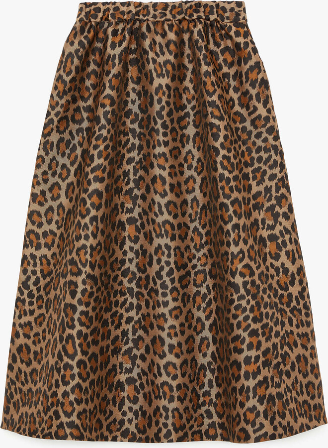 Kate Spade Classic Leopard Midi Skirt - ShopStyle