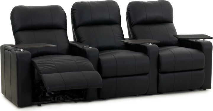 Octane Seating Octane Turbo XL700 Manual Leather Home Theater Seating ...