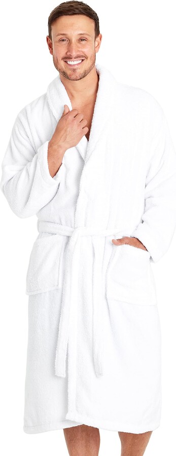 CityComfort Men Towelling Robe 100% Cotton Terry Towel Bathrobe Dressing Gown Bath Perfect for ...
