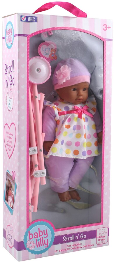 BLP TOYS 16" Baby Lilly Doll Stroll n' Go Playset - ShopStyle
