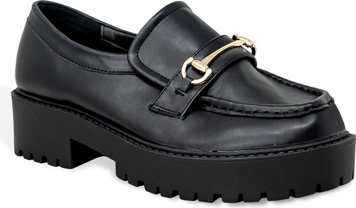 CHASE AND CHLOE Vaeda Horsebit Lug Loafer - ShopStyle