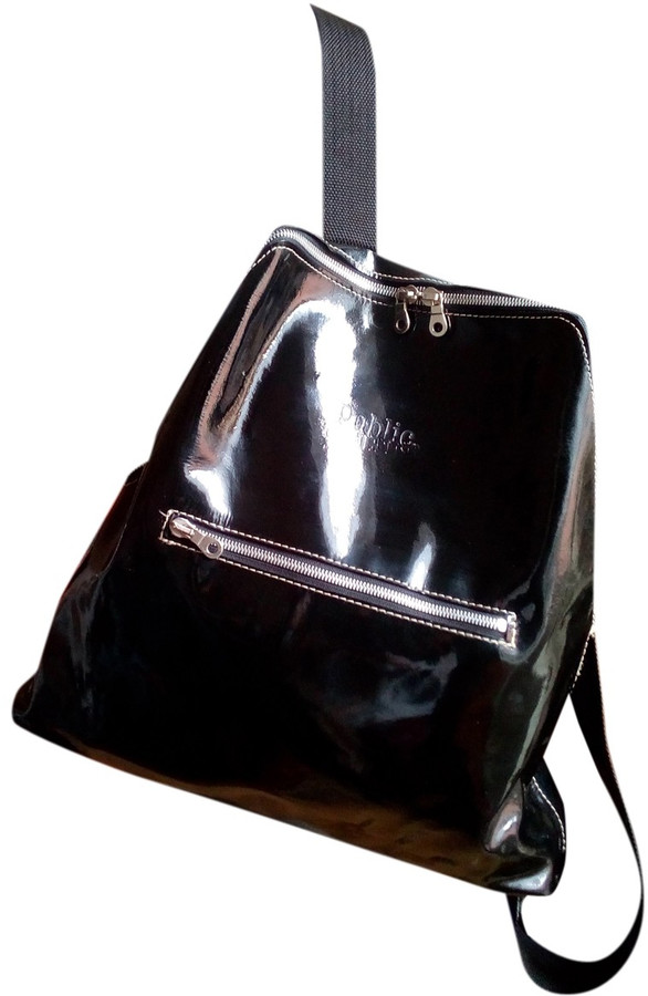 Jean Paul Gaultier Black Patent leather Backpacks - ShopStyle