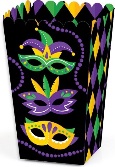 Big Dot of Happiness Colorful Mardi Gras Mask - Masquerade Party Favor ...