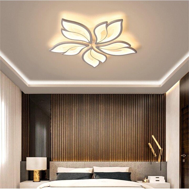 Living and Home Petal-Shaped LED Dimmable Semi Flush Ceiling - ShopStyle
