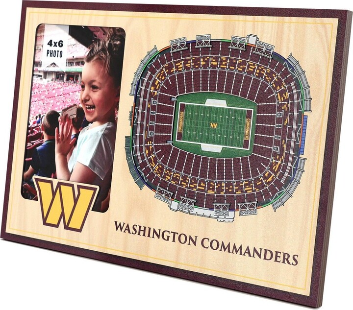 NFL Washington Commanders 4"x6" 3D Stadium View Picture Frame - ShopStyle
