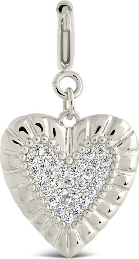 Sterling Forever Cubic Zirconia Heart Enhancer - ShopStyle Charms