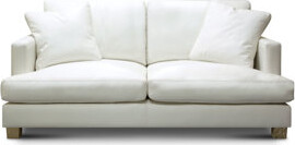 Hello Sofa Home Galaxy 100% Top Grain Leather Modern Loveseat Sofa ...