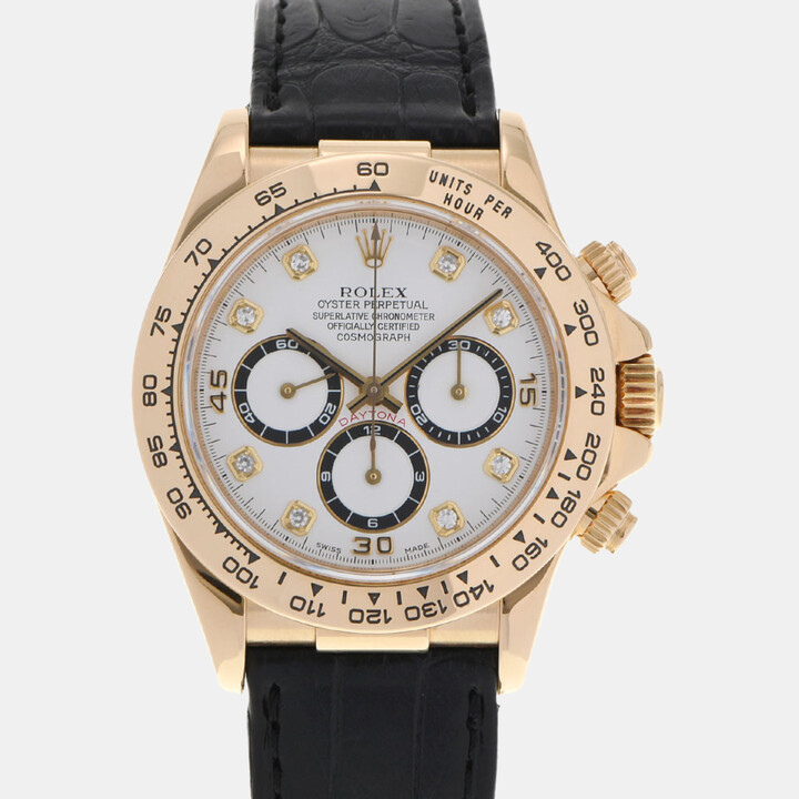 Rolex White 18K Yellow Gold Cosmograph Daytona 16518 Automatic Men's ...