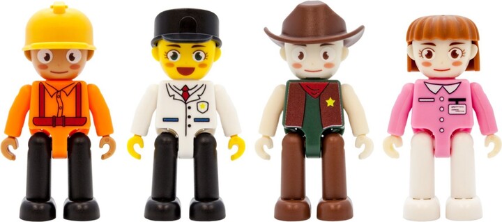 PicassoTiles Magnetic Profession Character Action Figures, Set of 4 ...