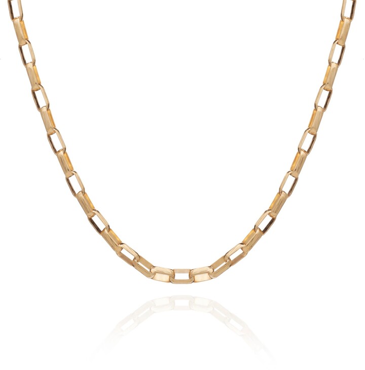 Rachel Jackson Boyfriend Box Chain Necklace Gold - ShopStyle