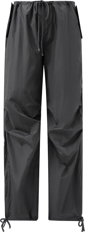 Shuyun Baggy Cargo Trousers Women Parachute Pants Y2k Drawstring Low ...