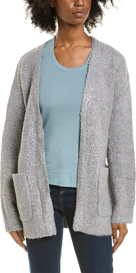 Three Dots Sherpa Wool-Blend Cardigan - ShopStyle