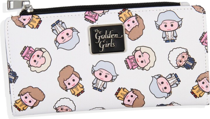 Seven Times Six Golden Girls Wallet Chibi Character Zip Closure Faux ...