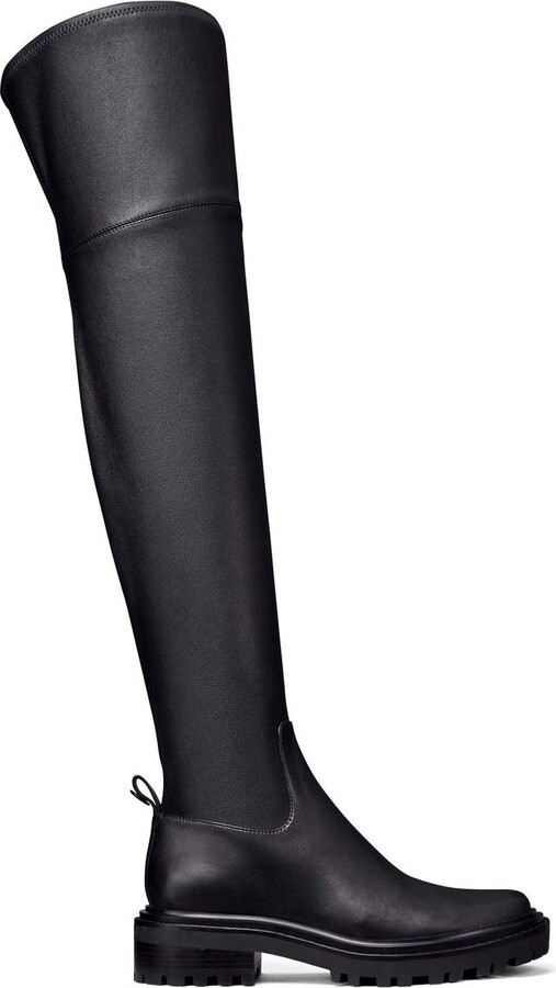 Tory Burch Utility Lug knee-high boots - ShopStyle