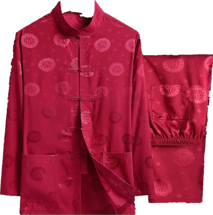 JENETY Chinese Clothing Tang Suit Kung Fu Shirt Suit -Tai Chi Uniform ...