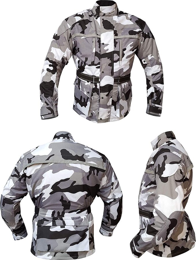 Modernage Camo Mens Motorcycle Jacket | Camouflage | Waterproof ...