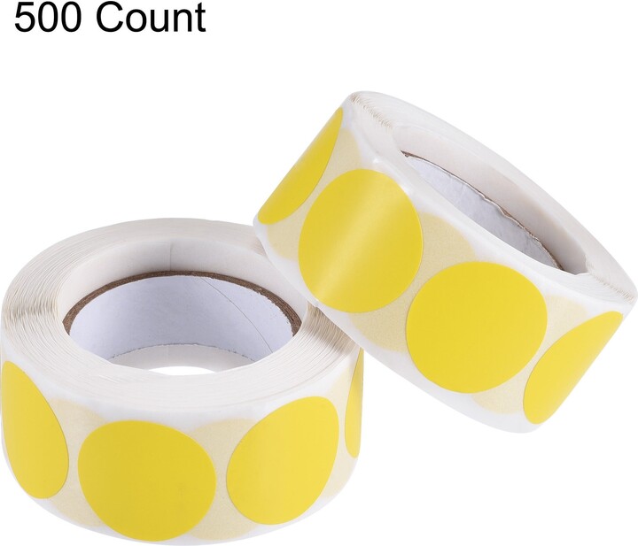 Unique Bargains Color Sticker Round Label for Office Marker Roll ...