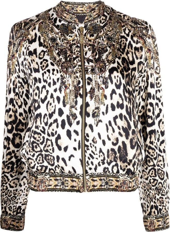 Camilla All-Over Leopard-Print Bomber Jacket - ShopStyle