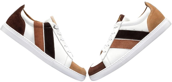 Caval Mismatched Sneakers 50 Shades Of Chocolate - ShopStyle Trainers ...