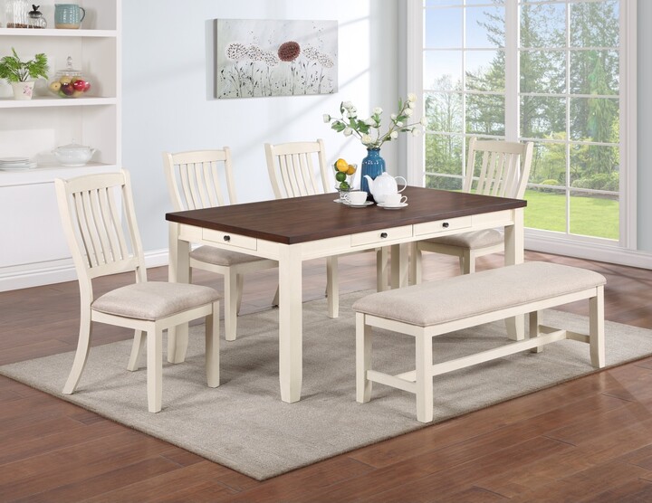 Simplie Fun Luxury Look Dining Room Furniture 6pc Dining Set Dining ...