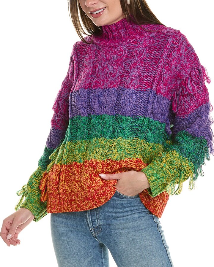 Farm Rio Yarn Sweater - ShopStyle