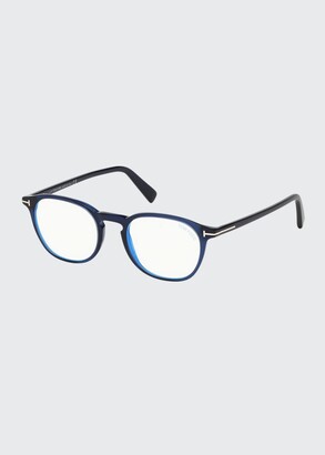 Tom Ford Men's Two-Tone Square Optical Frames - ShopStyle Eyeglasses