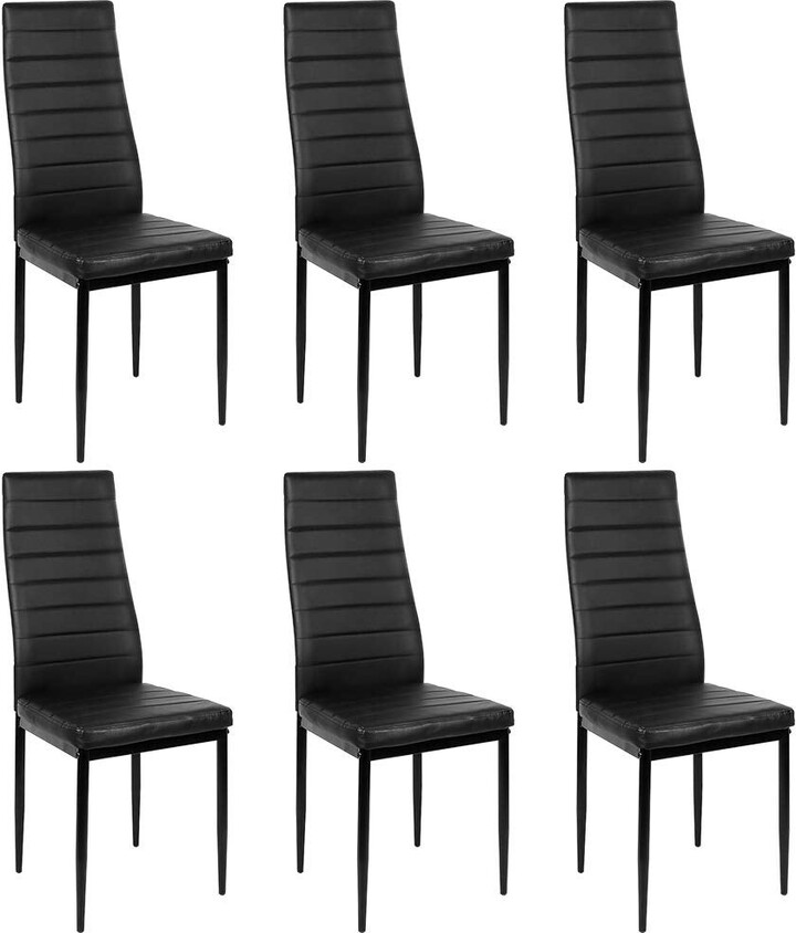 Howcool Dining Room Chairs, Ergonomic High Back with Steel Frame, PU ...