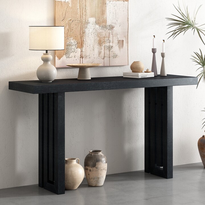 CTEX Console Table with Distinctive Side Shapes, Suitable for Entryway ...