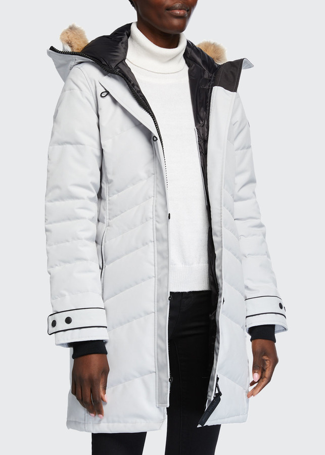 Canada Goose Lorette Coyote Fur-Trim Hooded Parka - ShopStyle