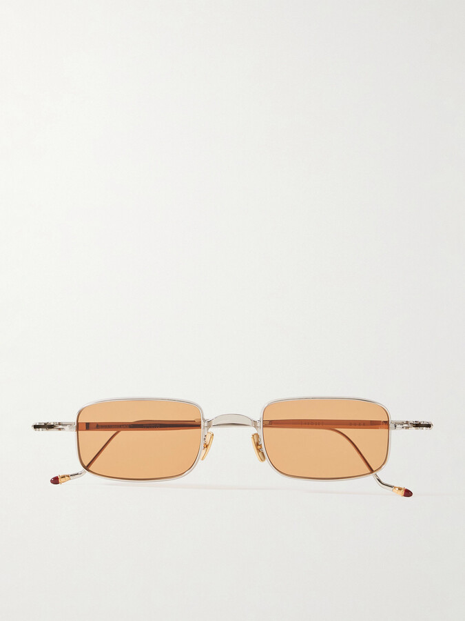 Jacques Marie Mage Dusk Rectangle-frame Titanium Sunglasses - Silver ...