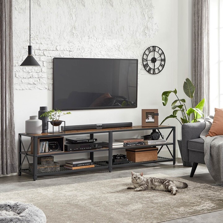 VASAGLE TV Stand for TV up to 75 Inches, TV Table, Entertainment Center ...