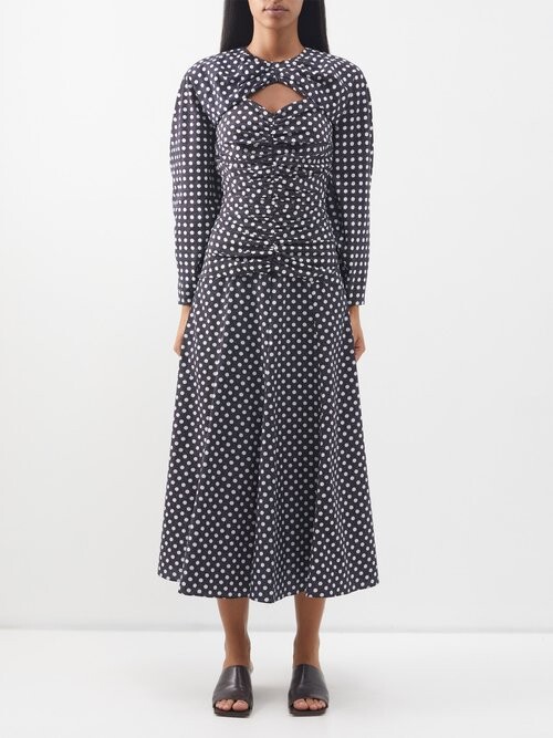 E.Stott Esther + Nancy Detachable-bolero Cotton Dress - ShopStyle