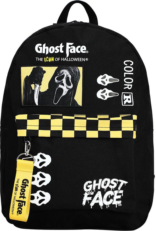 Scream Classic Horror Movie Ghost Face Character Checkered Backpack ...