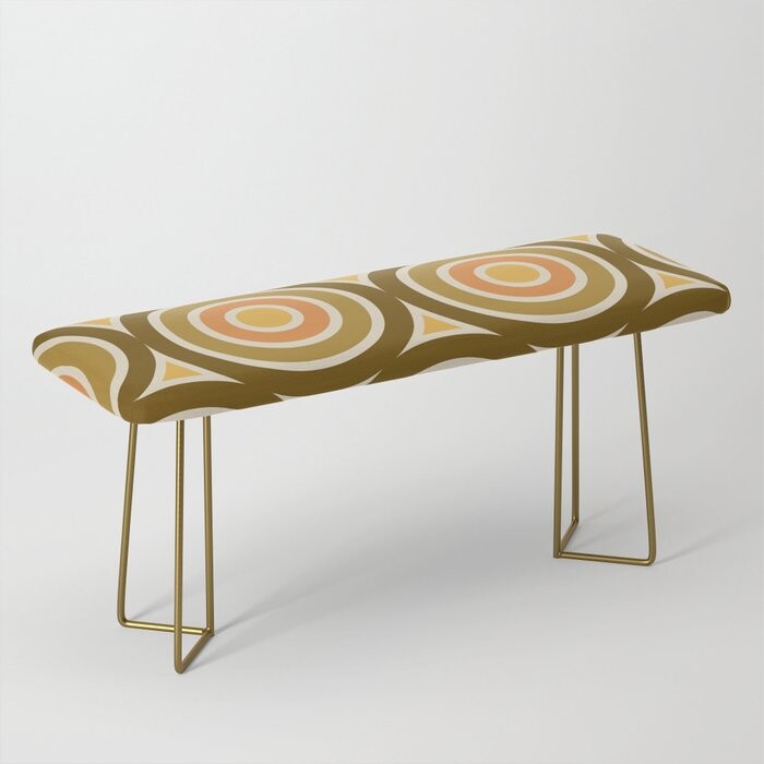 Society6 Retro Danish Modern 1970s Style Geometric Concentric Design ...