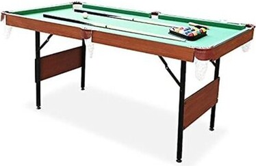 RACK Pool Tables Rack Crux 55 in Folding Billiard/Pool Table (Green 3 ...