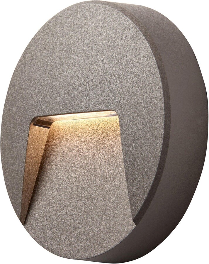 Loops Round Outdoor IP65 Pathway Guide Light - Indirect CCT LED - Grey ...