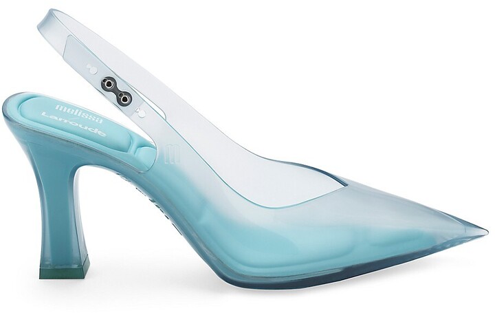 Larroude Melissa Cinderella PVC Slingback Pumps - ShopStyle