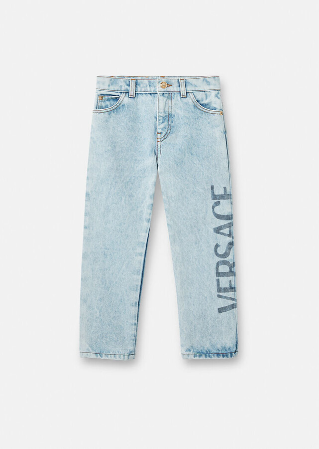 Versace Children Versace Logo Kids Jeans - ShopStyle