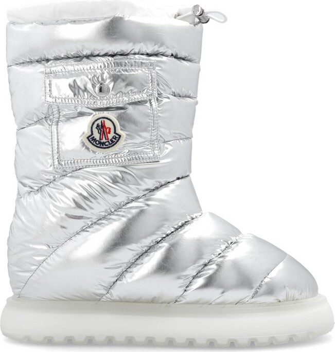 Moncler Logo Patch Puffer Boots - ShopStyle