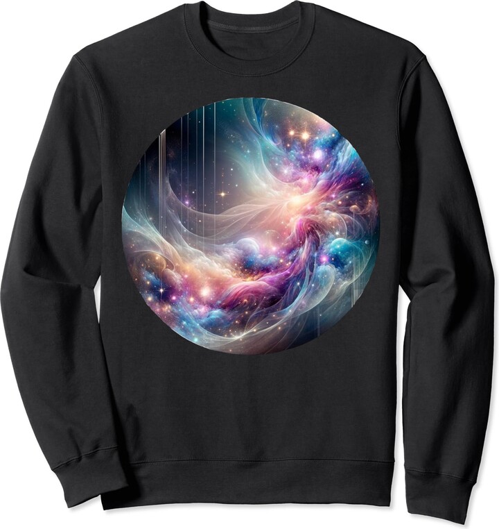 Retro Futuristic Designs Galactic Dreamscape Cosmic Whirl of Stars ...