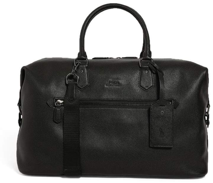 Ralph Lauren Pebbled Leather Duffle Bag - ShopStyle