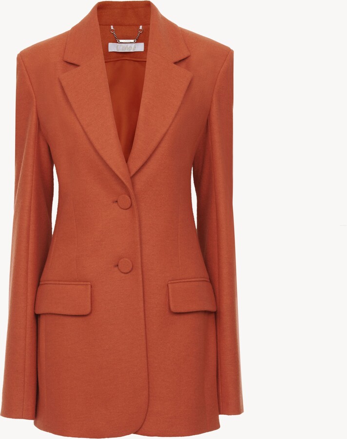 Chloé Two-button tailored jacket - ShopStyle Blazers