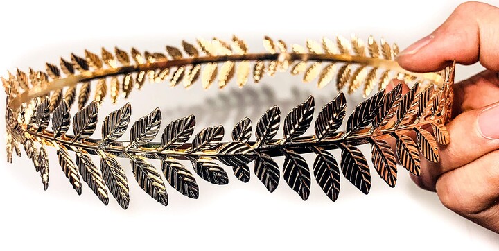 EAWIN Roman Emperor Crown Laurel Wreath Gold Leaf Headband Toga Costume ...