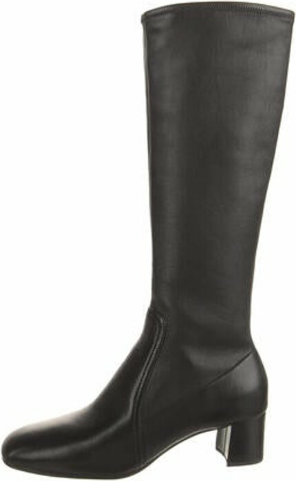 Prada Leather Riding Boots - ShopStyle