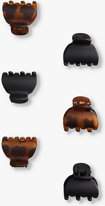 Kitsch Extra-small recycled-plastic claw clips set of six - ShopStyle ...